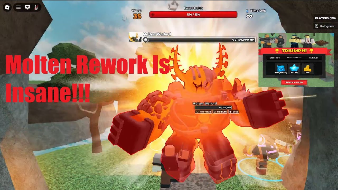 New Molten Rework Update Is Insane!!! (Tower Defense Simulator) - YouTube