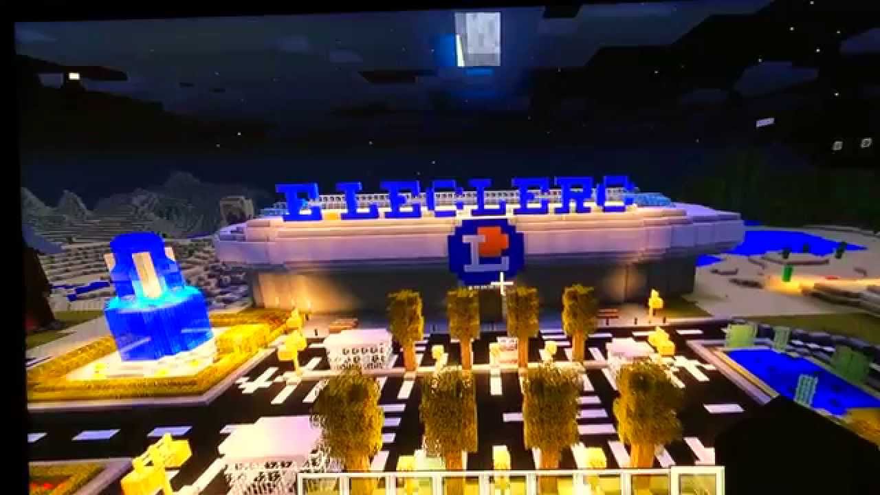 Centre commercial Leclerc sur minecraft ! - YouTube