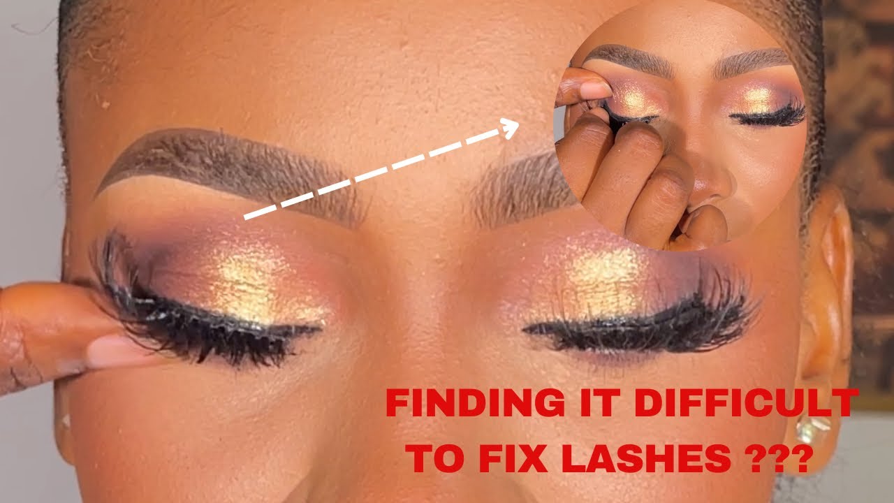 Are You Finding It Difficult To Fix Lashes // Try This - YouTube