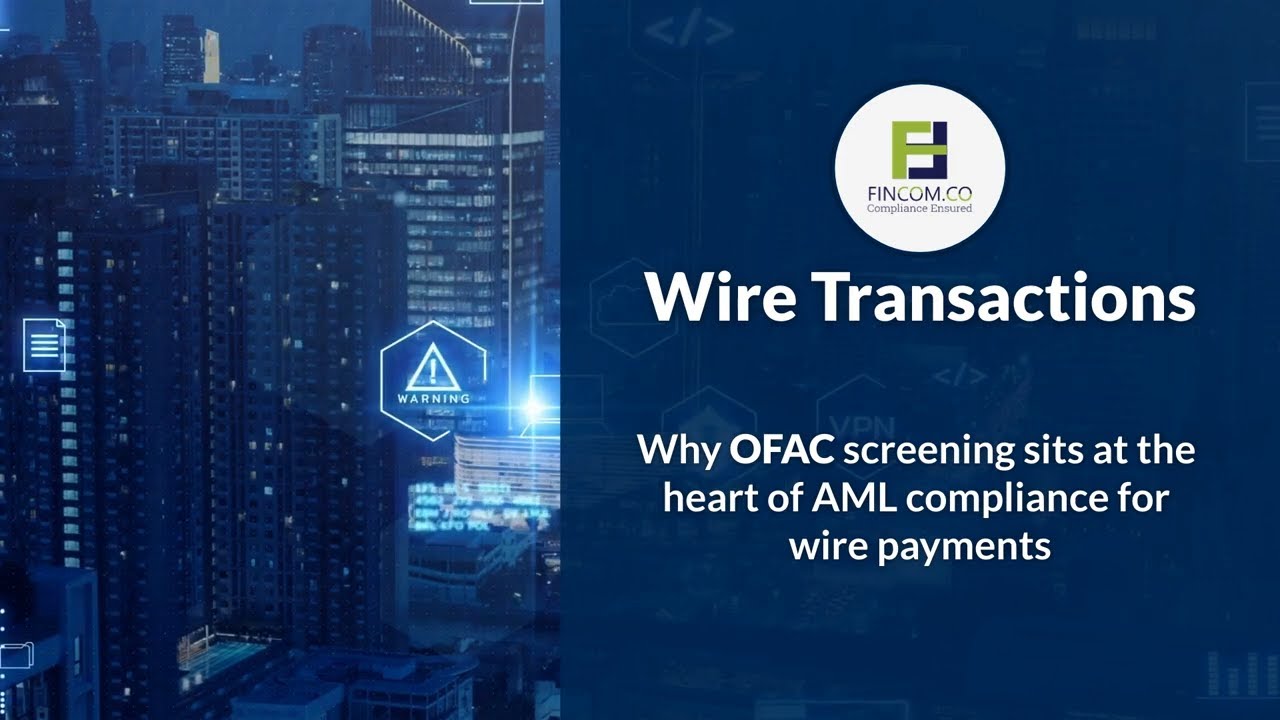 OFAC Screening for Wire Transactions - YouTube