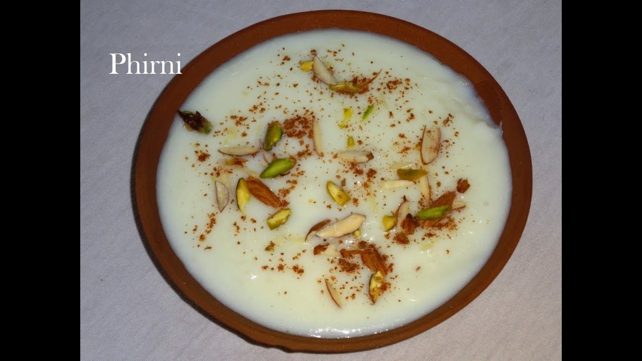Instant Phirni Recipe/How To Make Phirni With Rice Flour - YouTube