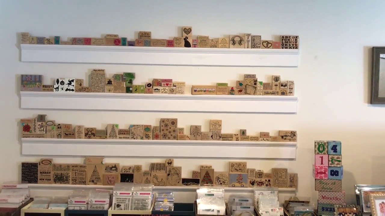 Craft Room Tour - Part 2 Stamp storage - YouTube