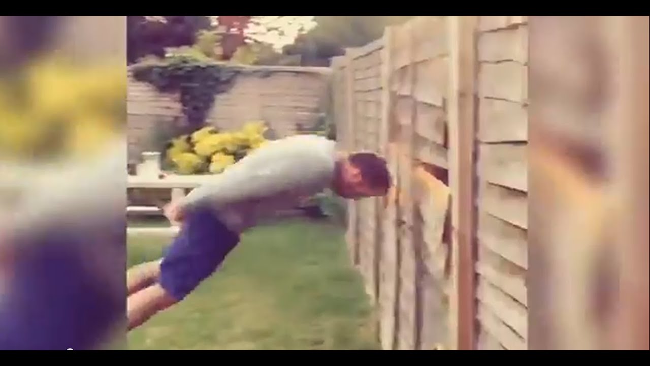 Man breaks FENCE with his HEAD | Viral Videos - YouTube