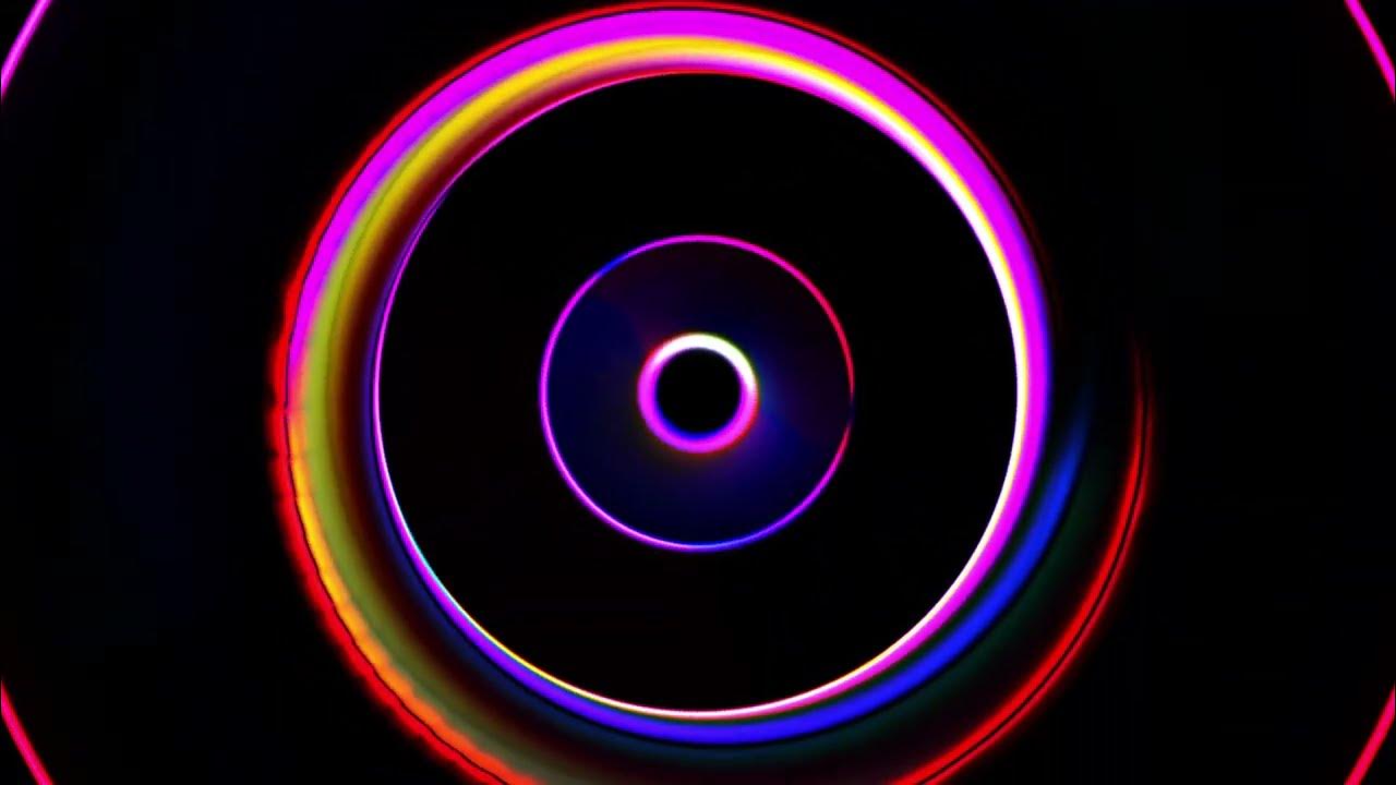 Spinning Circle Zoom Psychedelic Visualizer Slow - YouTube