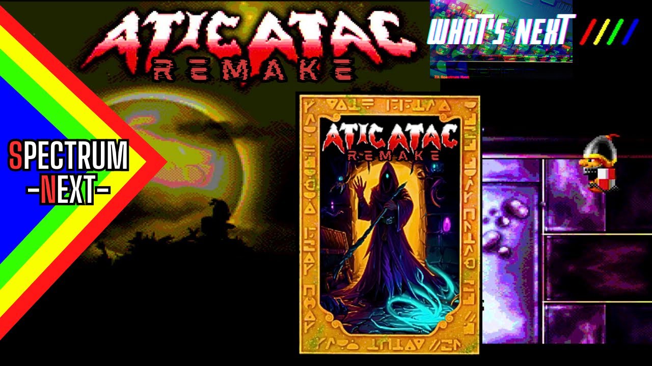 Zx Spectrum Next - Atic Atac Remake by 9bitcolor - YouTube