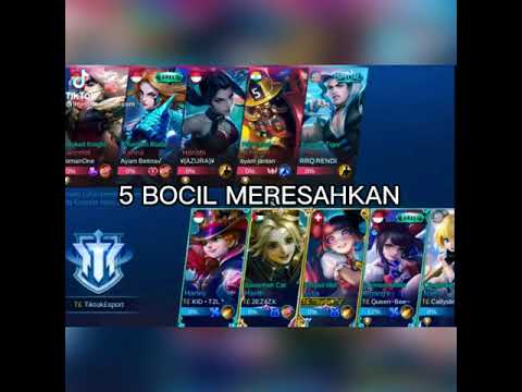 Tiktok ML 2021 . Meta 5 bocil meresahkan