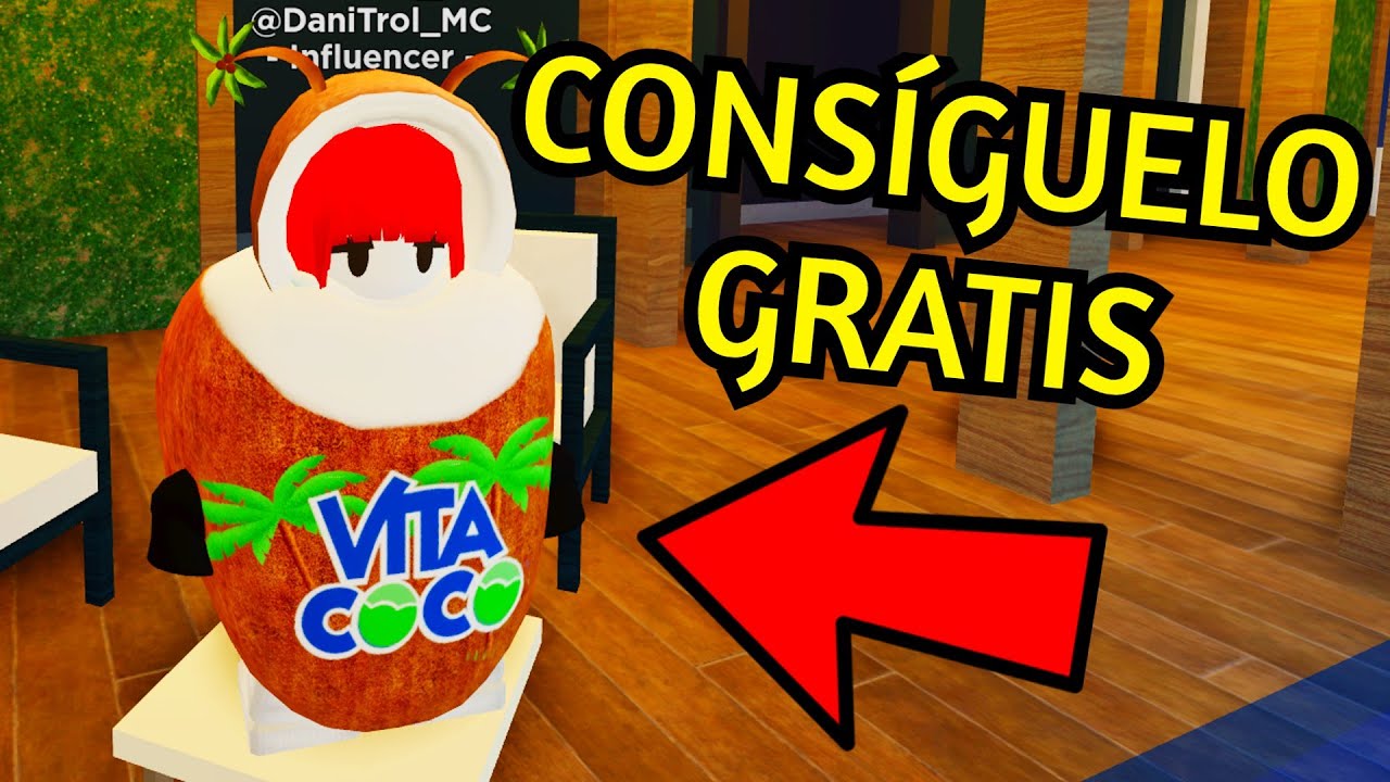 Como CONSEGUIR 4 OBJETOS *GRATIS* de VITA COCO en ROBLOX - YouTube