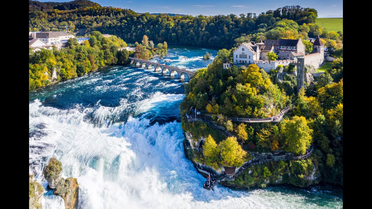 Rheinfall in Switzerland - 4K - YouTube