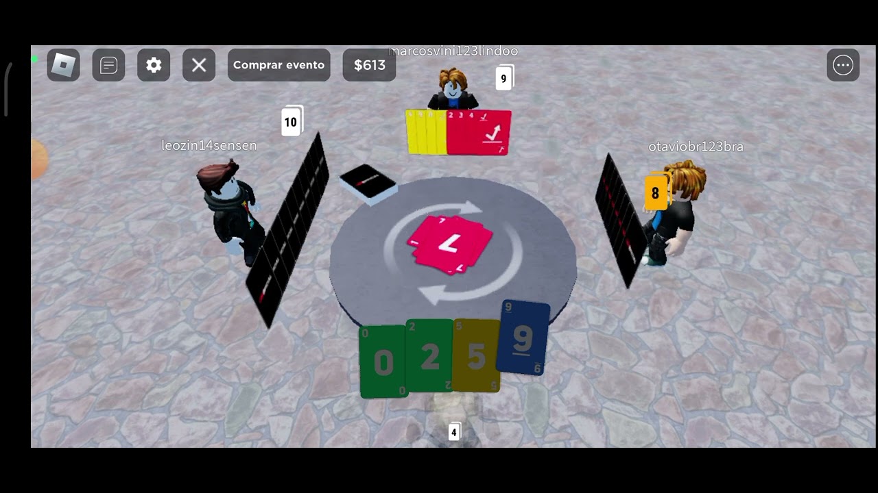 jogando uno no roblox (me surpreendi no final) (unoficial) - YouTube