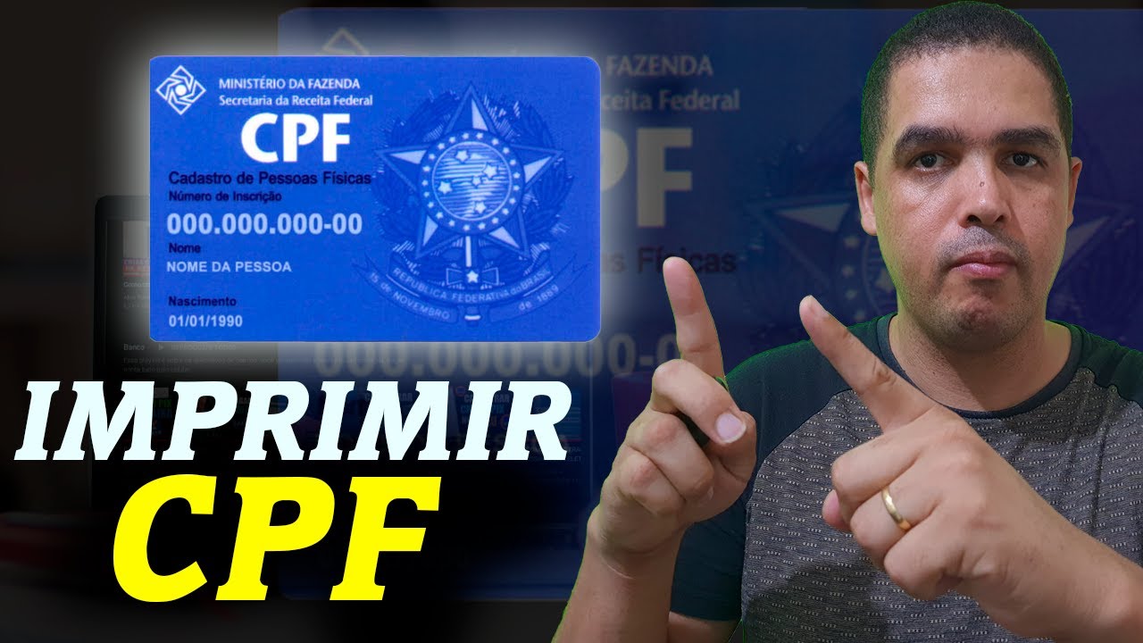 Como Imprimir o CPF pela Internet - YouTube
