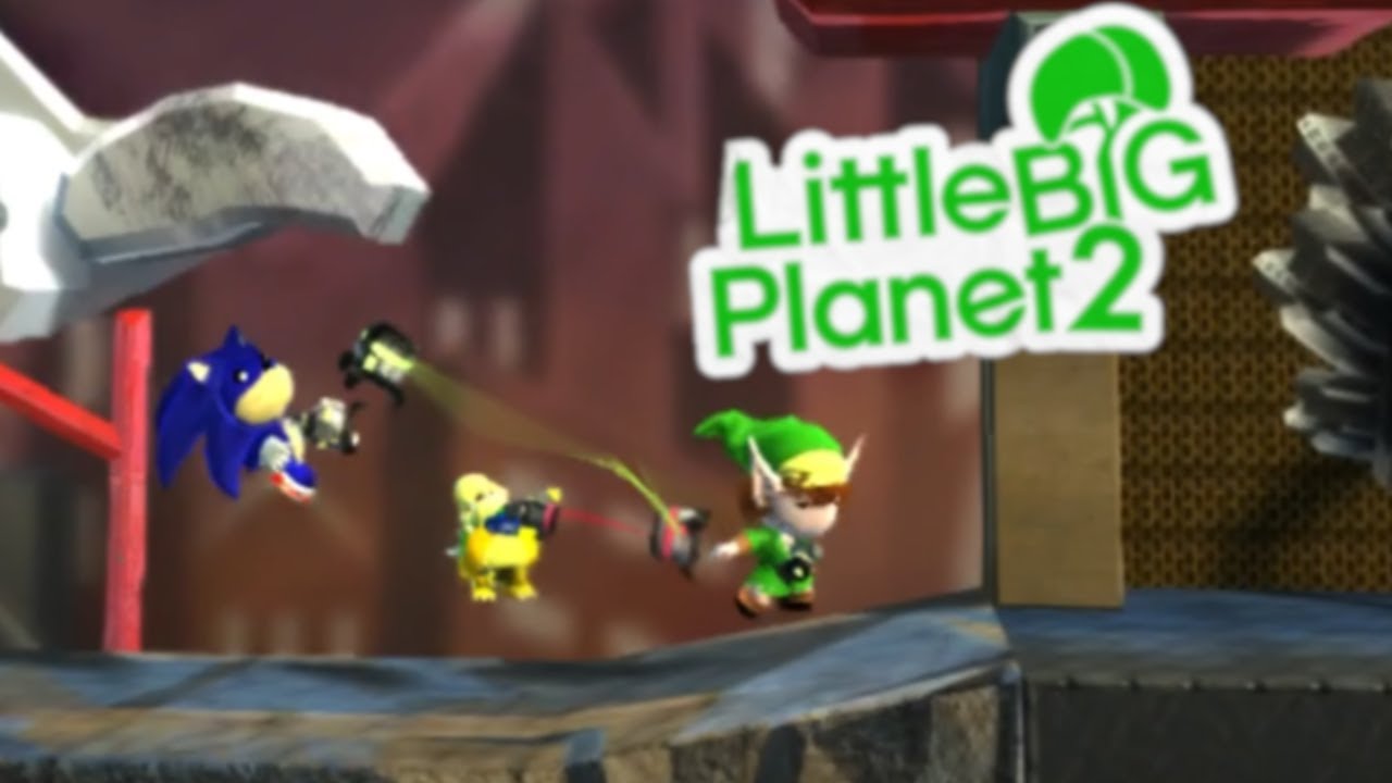 LittleBigPlanet 2 (LP) World 3 - Big Robot Chicken! (Funny Moments) 3/4 ...