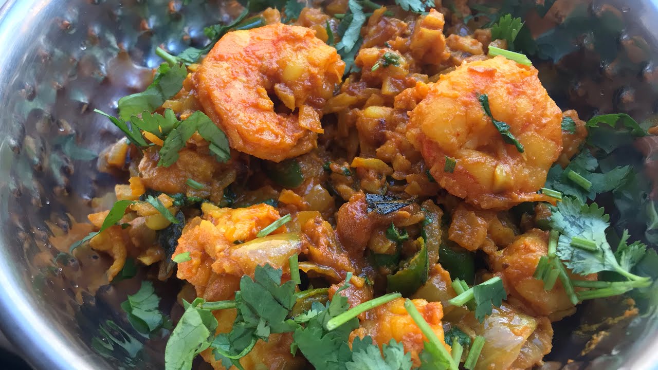 Quick stir fried spicy prawns - YouTube