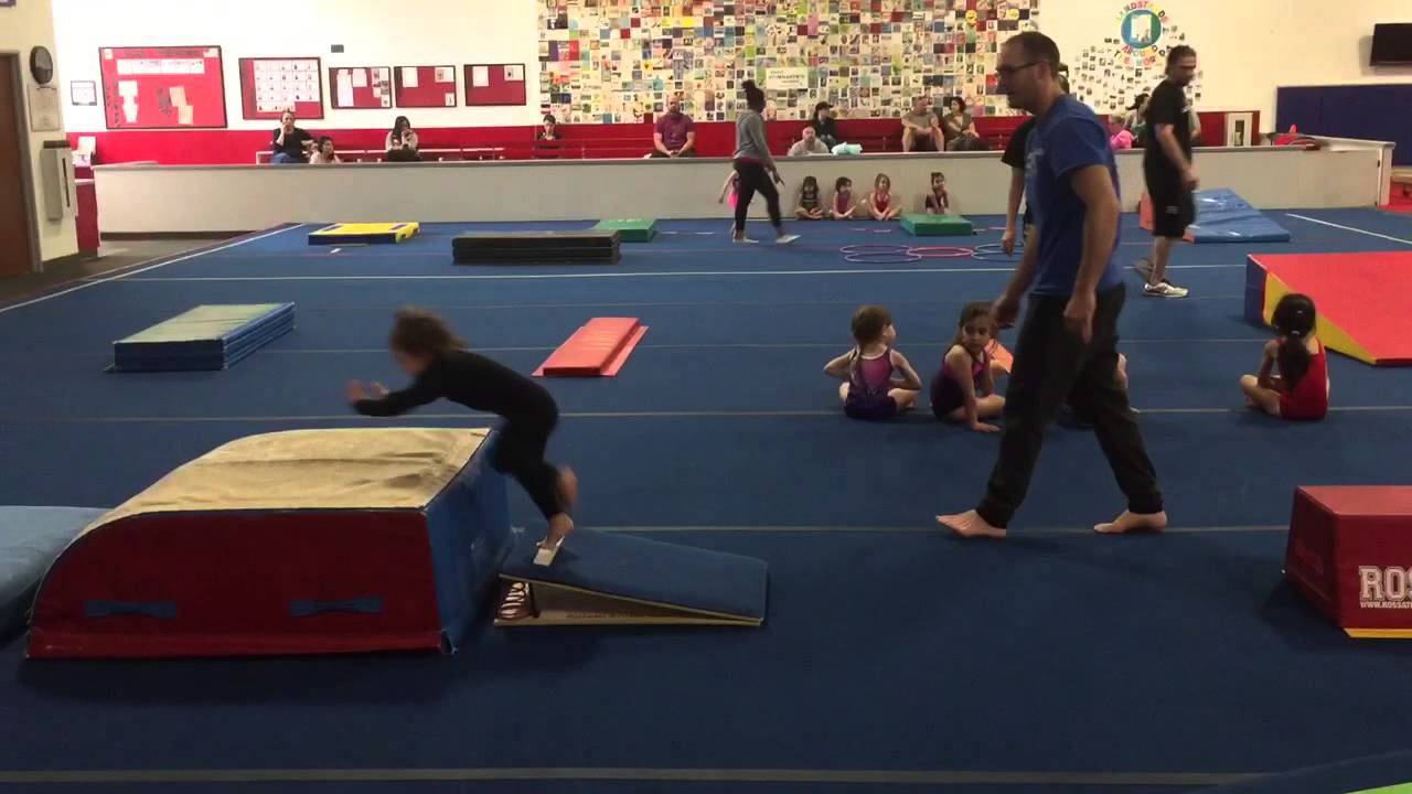 Harper was Chosen to be Helper at Gymnastics - YouTube