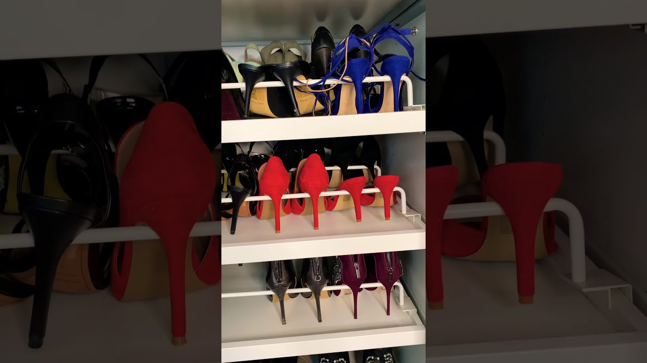 Some of my beloved high heels in the wardrobe - YouTube
