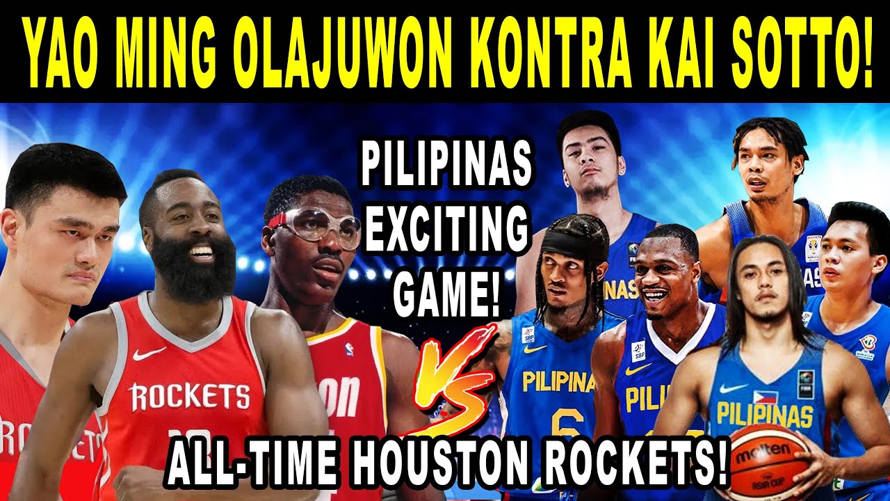 GILAS PILIPINAS vs ALL-TIME ROCKETS - Kai Sotto Sobrang Lakas! - NBA 2K ...