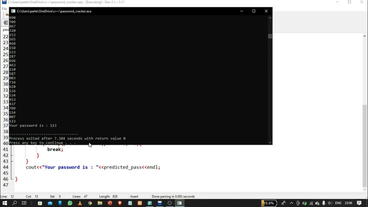 Password Cracker In C/C++ || C/C++ Language|| ||Password Crack ...