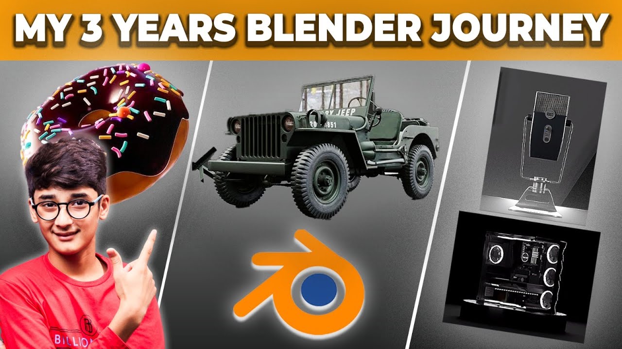 My Incredible 3-Year Blender Transformation | Blender Step by step ...