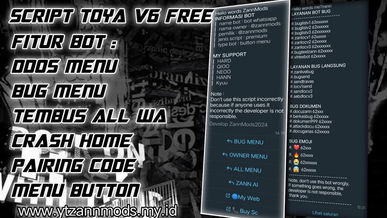 SCRIPT BOT TOYA V6 FREE NEW VERSION || BUG GANAS || BUTTON MENU - YouTube