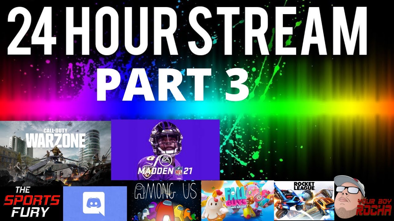Just Chilling Playing Games!(24 Hour Live Stream Part 3) - YouTube