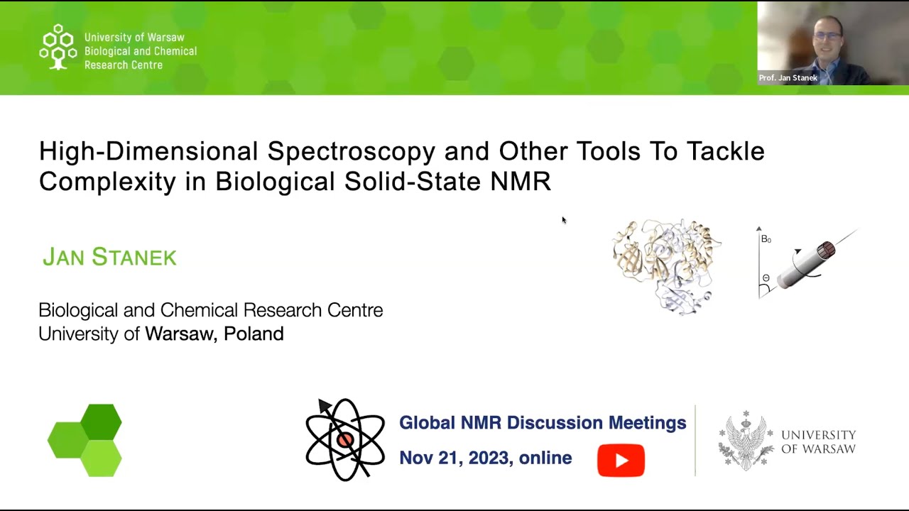 High-Dimensional Spectroscopy to Tackle Complexity in Bio-NMR | Prof ...
