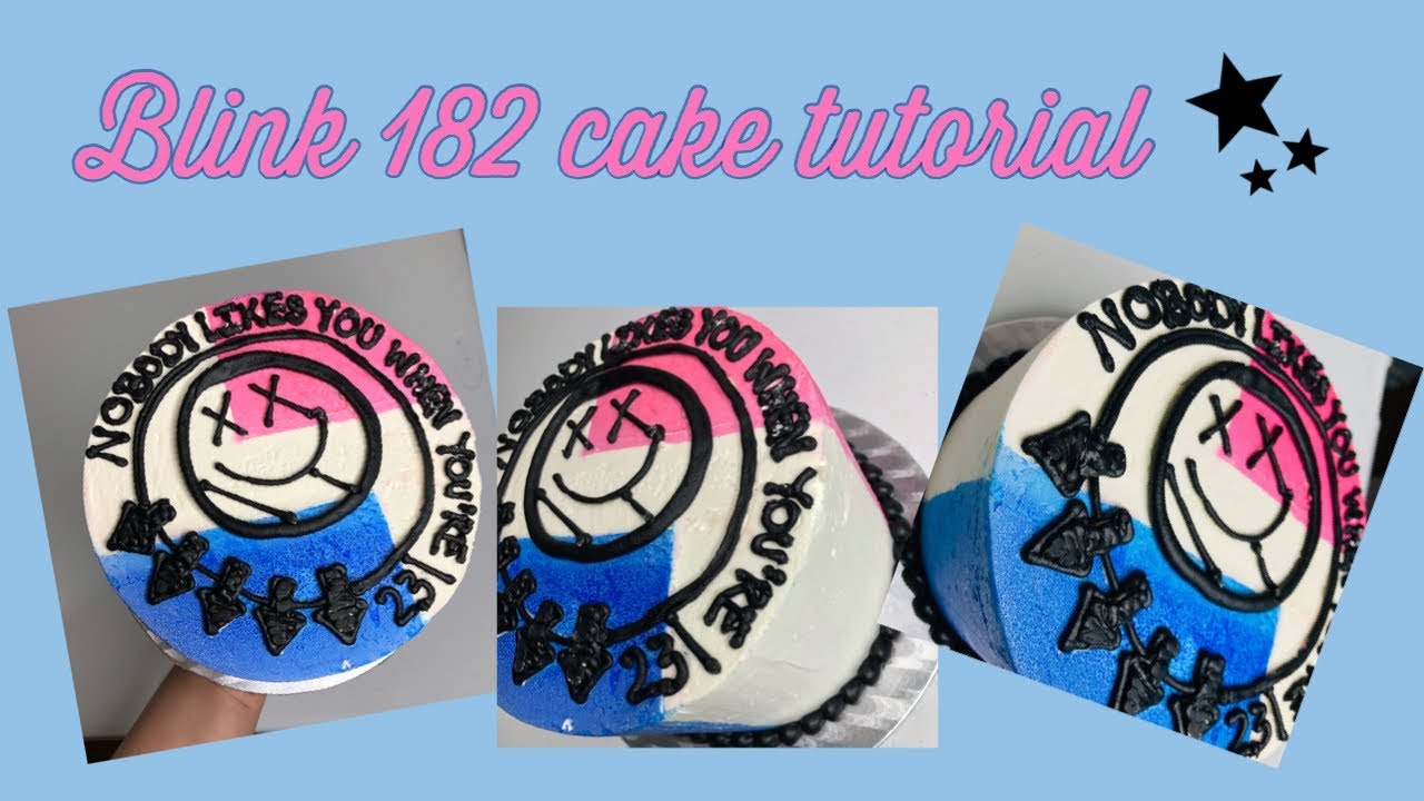 Blink 182 Cake Tutorial - YouTube