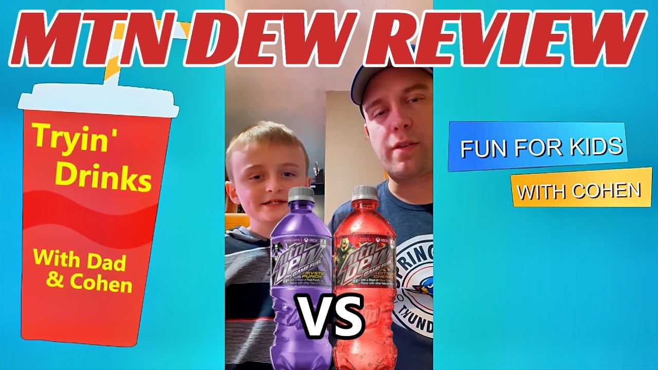 My Mtn Dew Face Off: Mystic Punch VS Citrus Cherry Game Fuel Battle ...