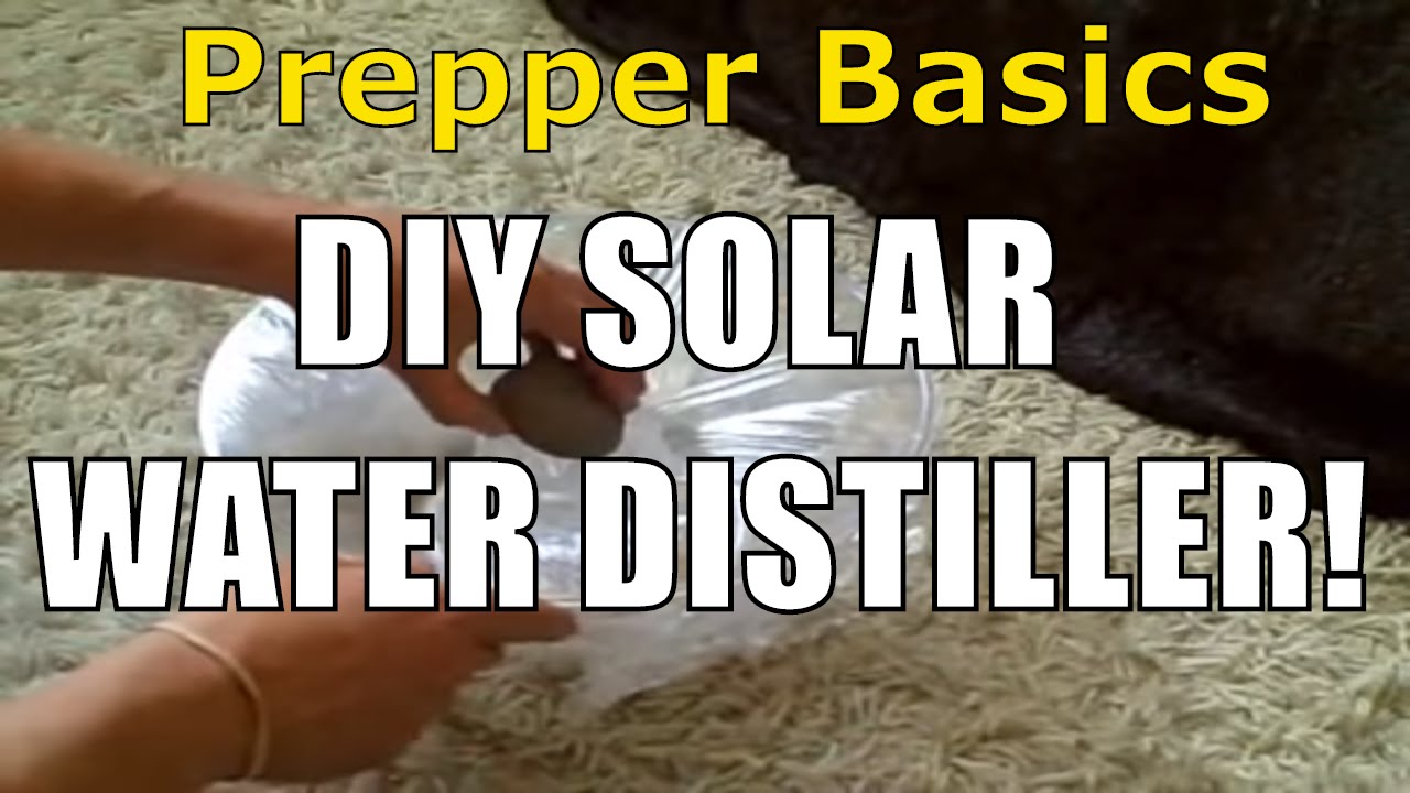 Prepper Basics: DIY Solar Water Distiller! - YouTube