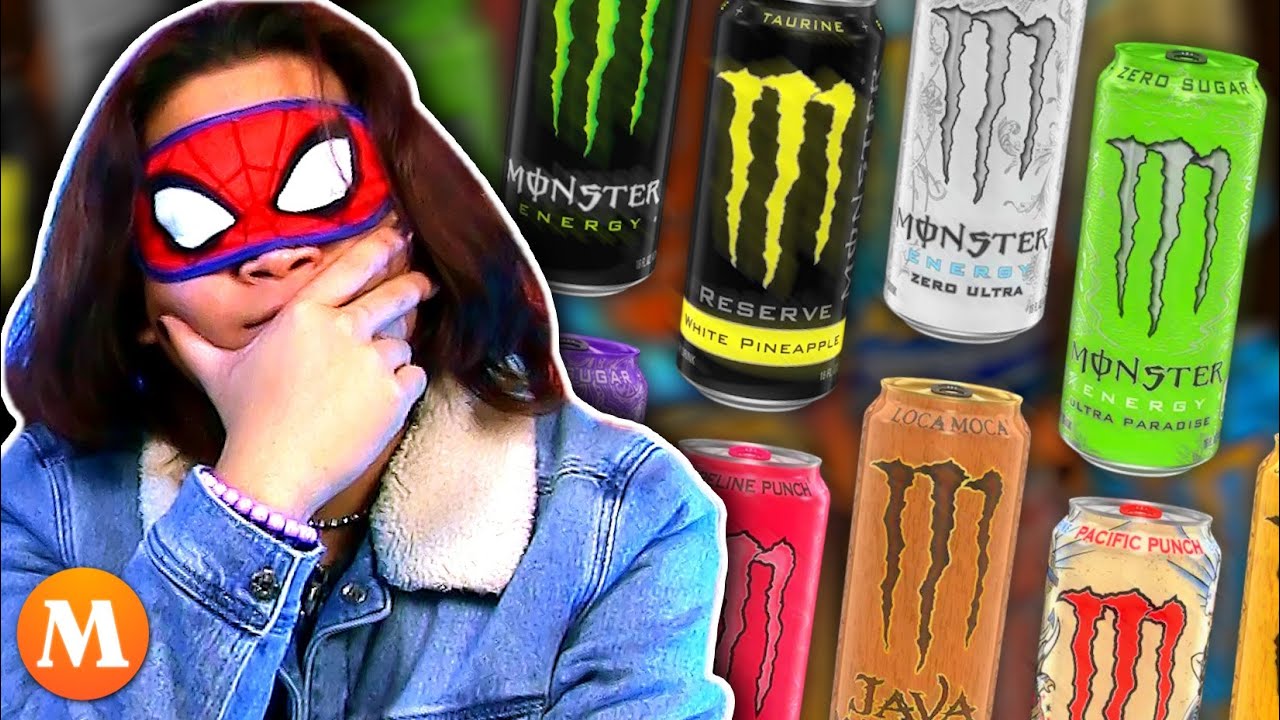 Blind-Tasting EVERY FLAVOUR of Monster Energy - YouTube