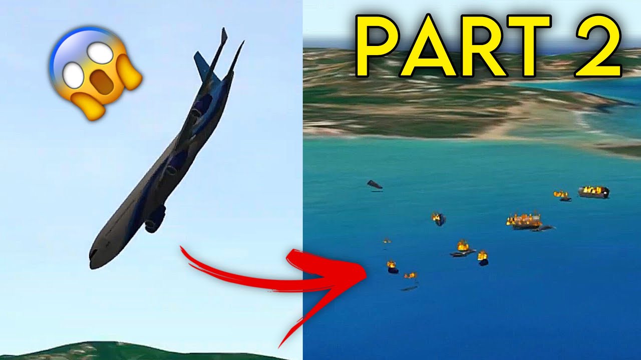 (Realistic plane crashes simulator | Emergency plane crash landings ...