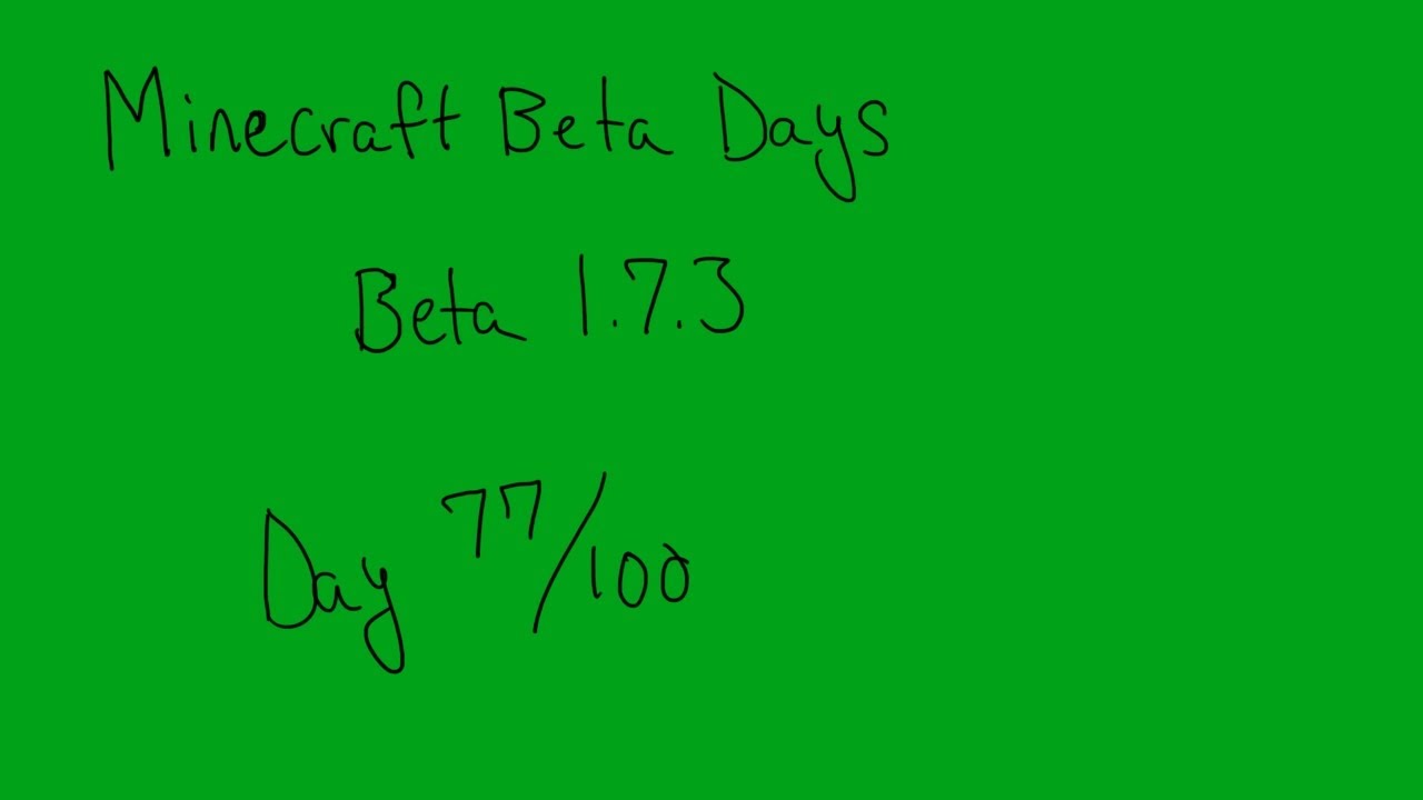 Minecraft beta days day 77 - YouTube