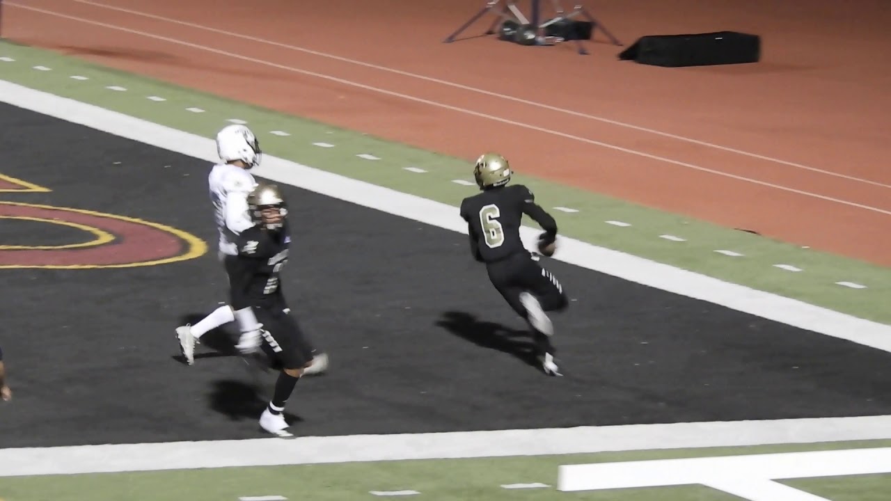 Adelanto Angel Ochoa 37 yard TD pass in 2019 CIF playoffs - YouTube