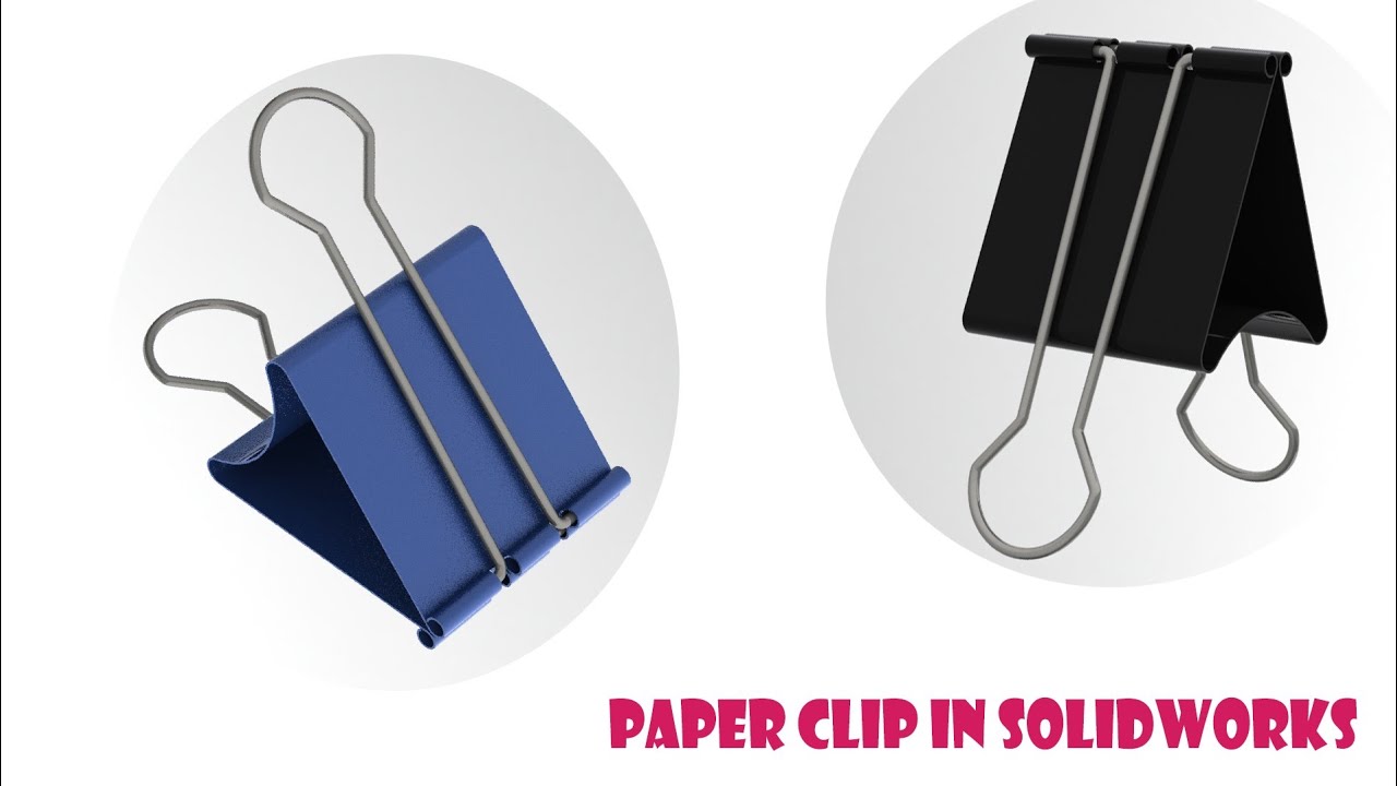 Solidworks |product design| paper clip - YouTube