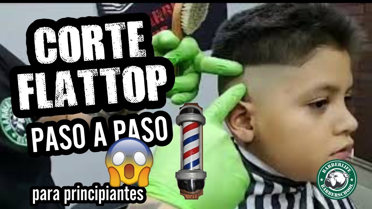 Aprende un Corte Flat top paso a paso - YouTube