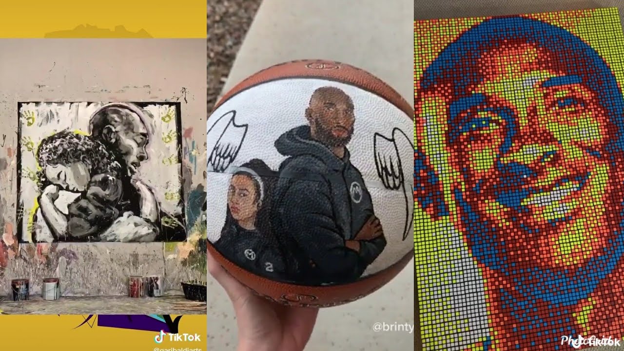 A TRIBUTE TO KOBE BRYANT | TIKTOK ART COMPILATION - YouTube