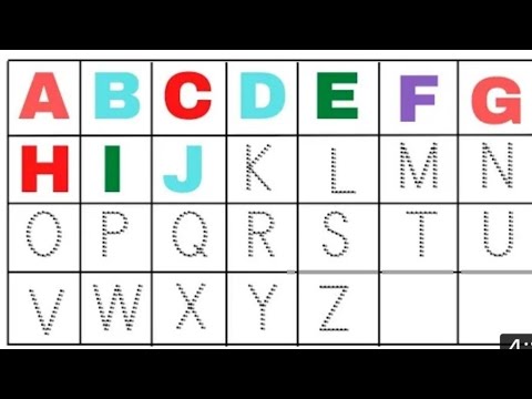 A to Z capital letters and small letters |Alphabets | Phonics sound ...