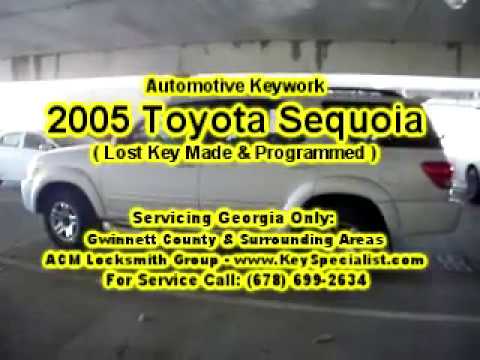 Lost Your 2005 Toyota Sequoia Keys? Key Replacement & Programmed! - YouTube