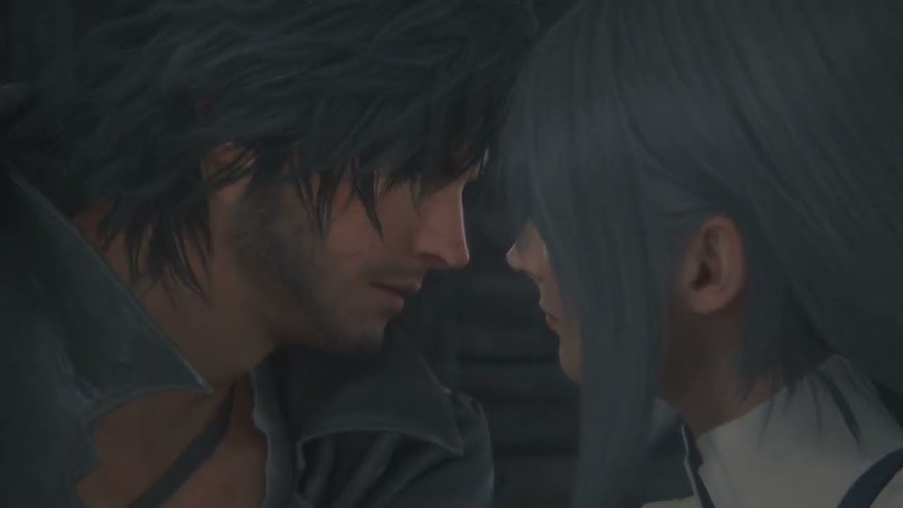 FINAL FANTASY XVI Clive and Jill nearly Kiss scene FF16 - YouTube