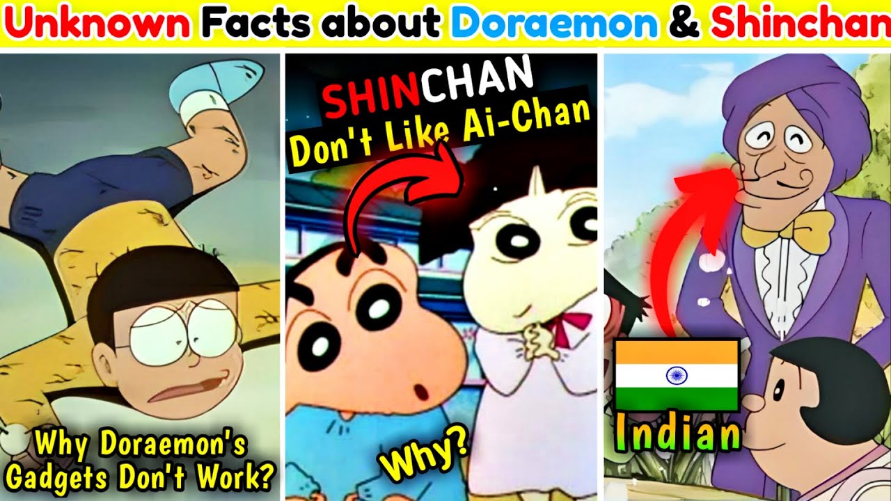 Unknown Facts about Doraemon & Shinchan | Doraemon Indian Reference ...