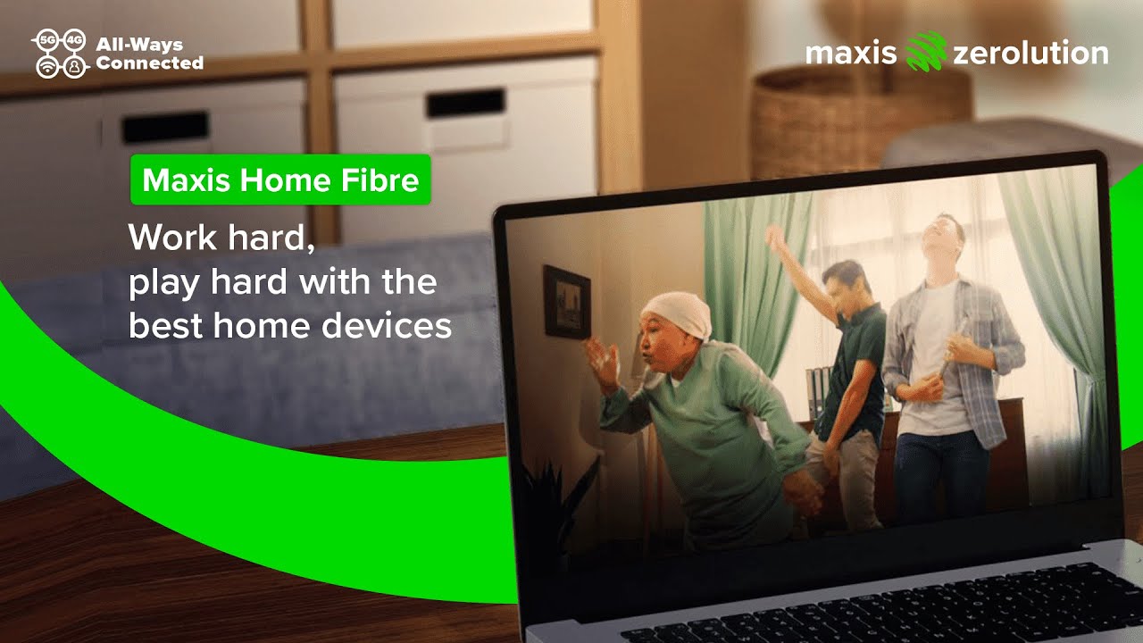 Maxis Home Fibre | Work & Play at home with the best devices - YouTube