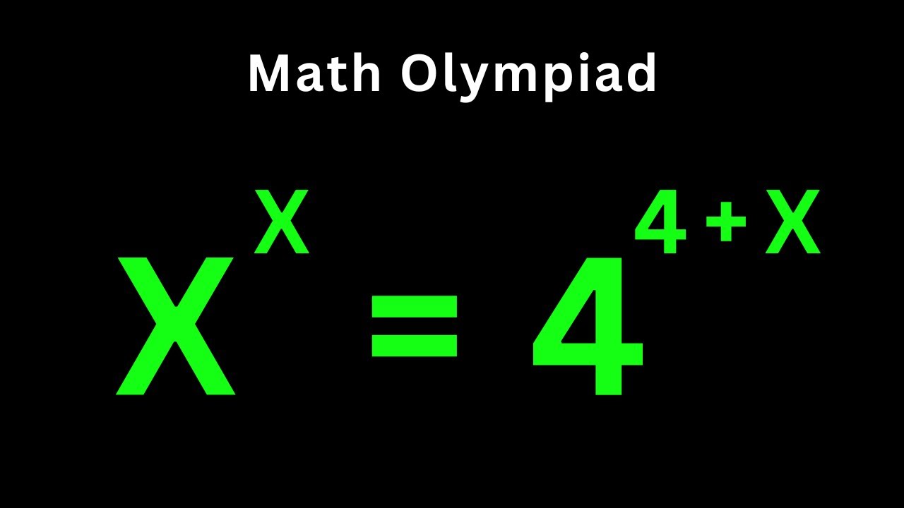 A Very Nice Math Olympiad Problem | Solve for x - YouTube
