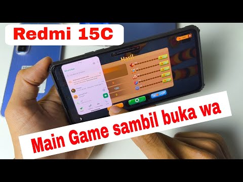 Cara main game sambil buka wa di hp redmi 15c 
