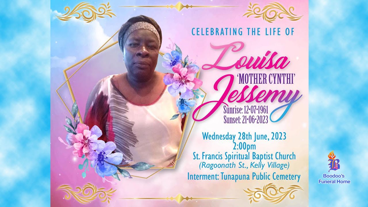 Celebrating the life Louisa 'Mother Cynthi' Jessemy - YouTube