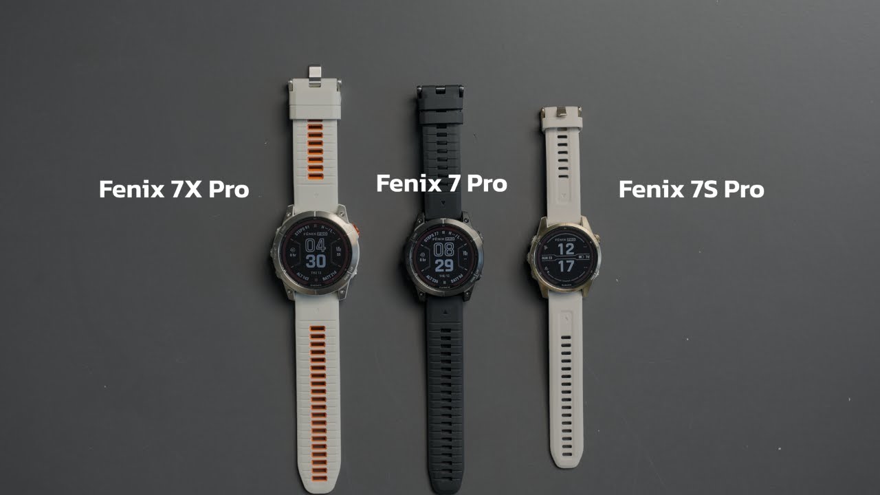 SIZE COMPARISON GARMIN FENIX 7S 7 7X PRO SERIES YouTube