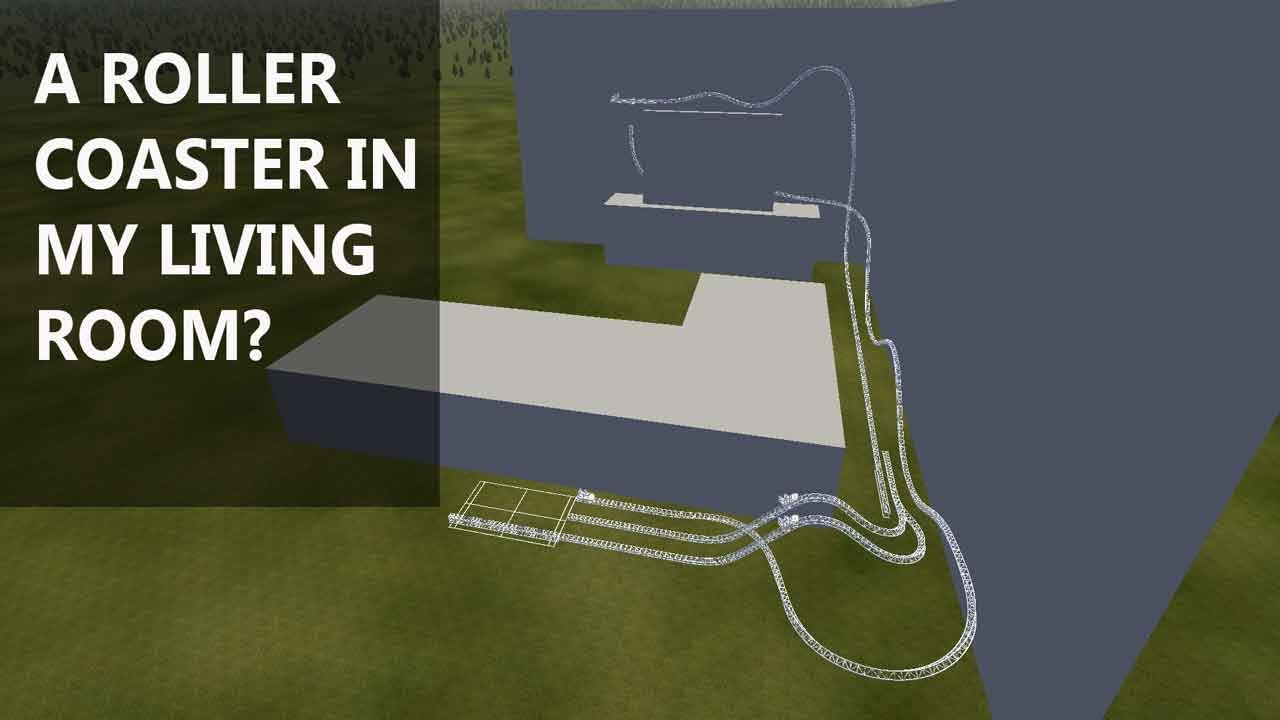I'm Building a Roller Coaster in My Living Room - YouTube