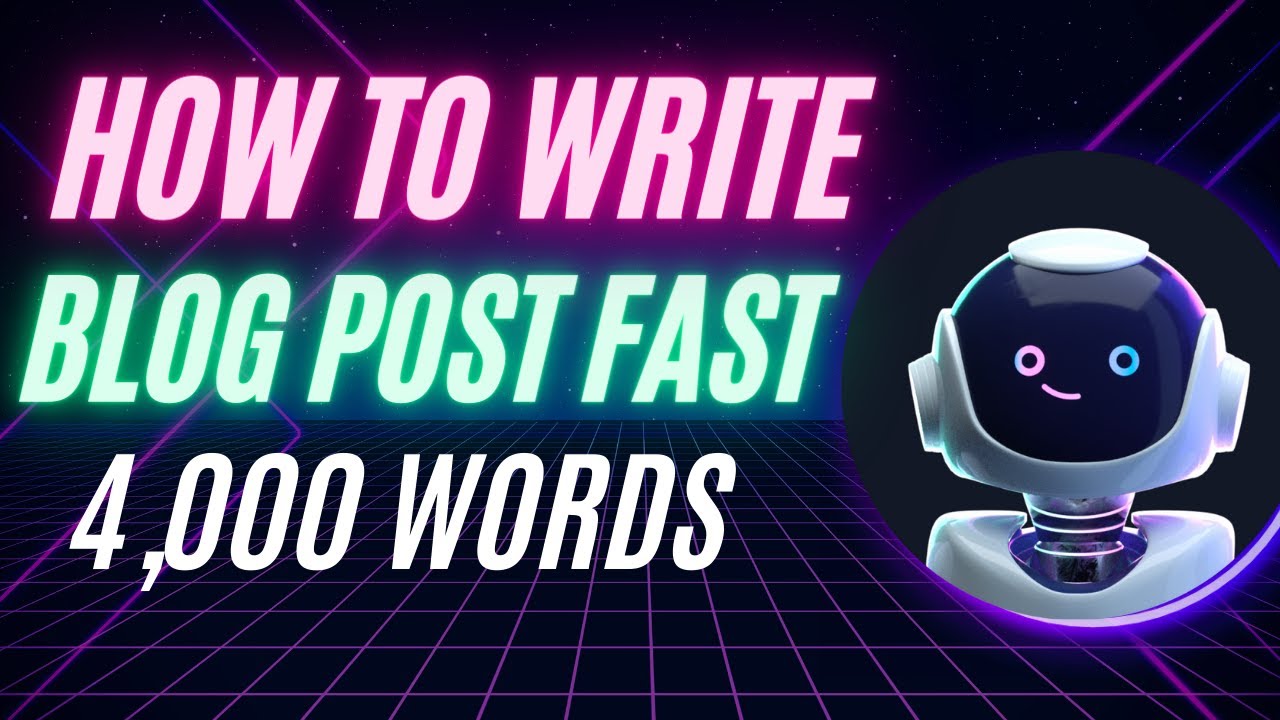 How to Write a Blog Post with Jasper AI 4,000 Words Fast - YouTube