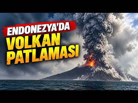 Endonezya'da volkan patlaması: teknede olduğunu ve bunun tam önünde olduğunu hayal et.