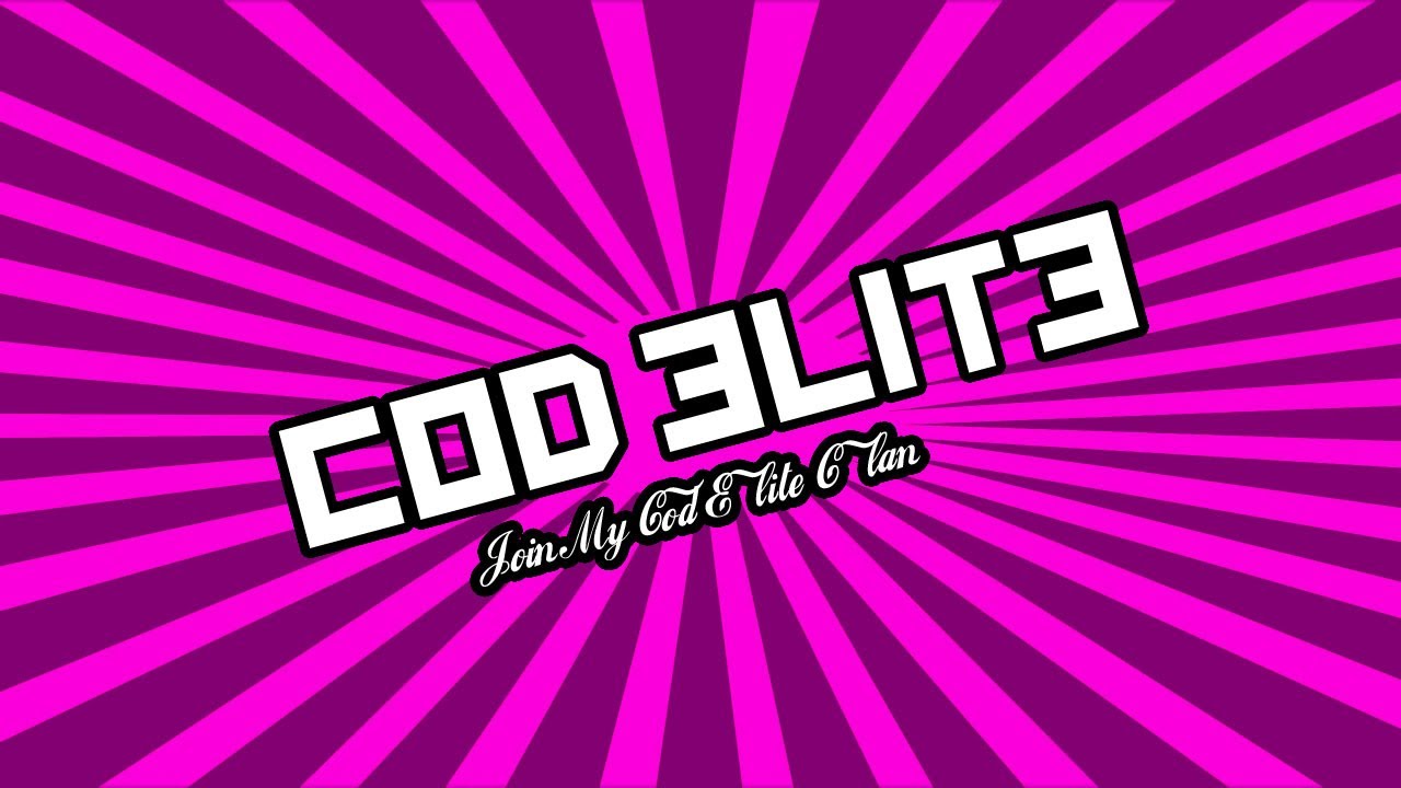 New Cod Elite Clan - YouTube