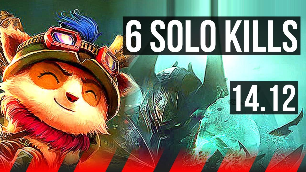 Teemo Vs Mordekaiser Top 6 Solo Kills 900 Games Euw Master 14