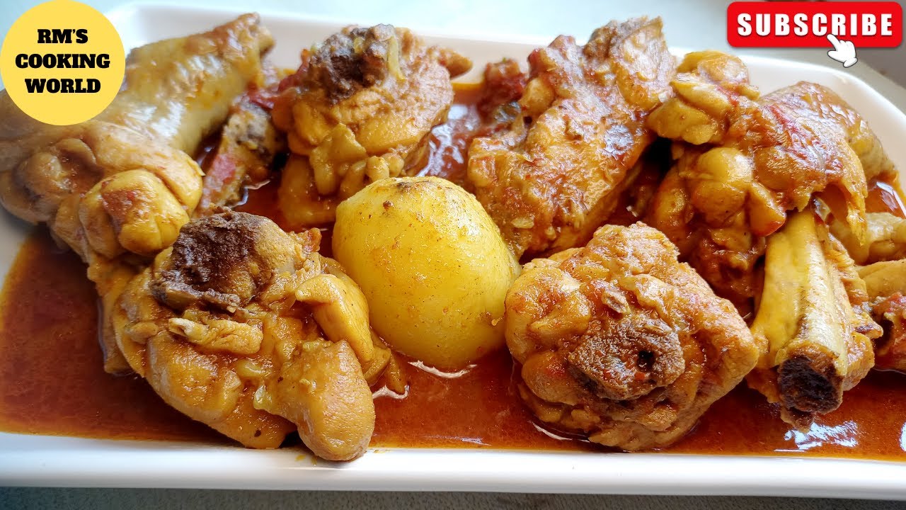 CHICKEN CURRY WITH CHOI JHAL RECIPE//CHICKEN CURRY RECIPE//SPICY ...