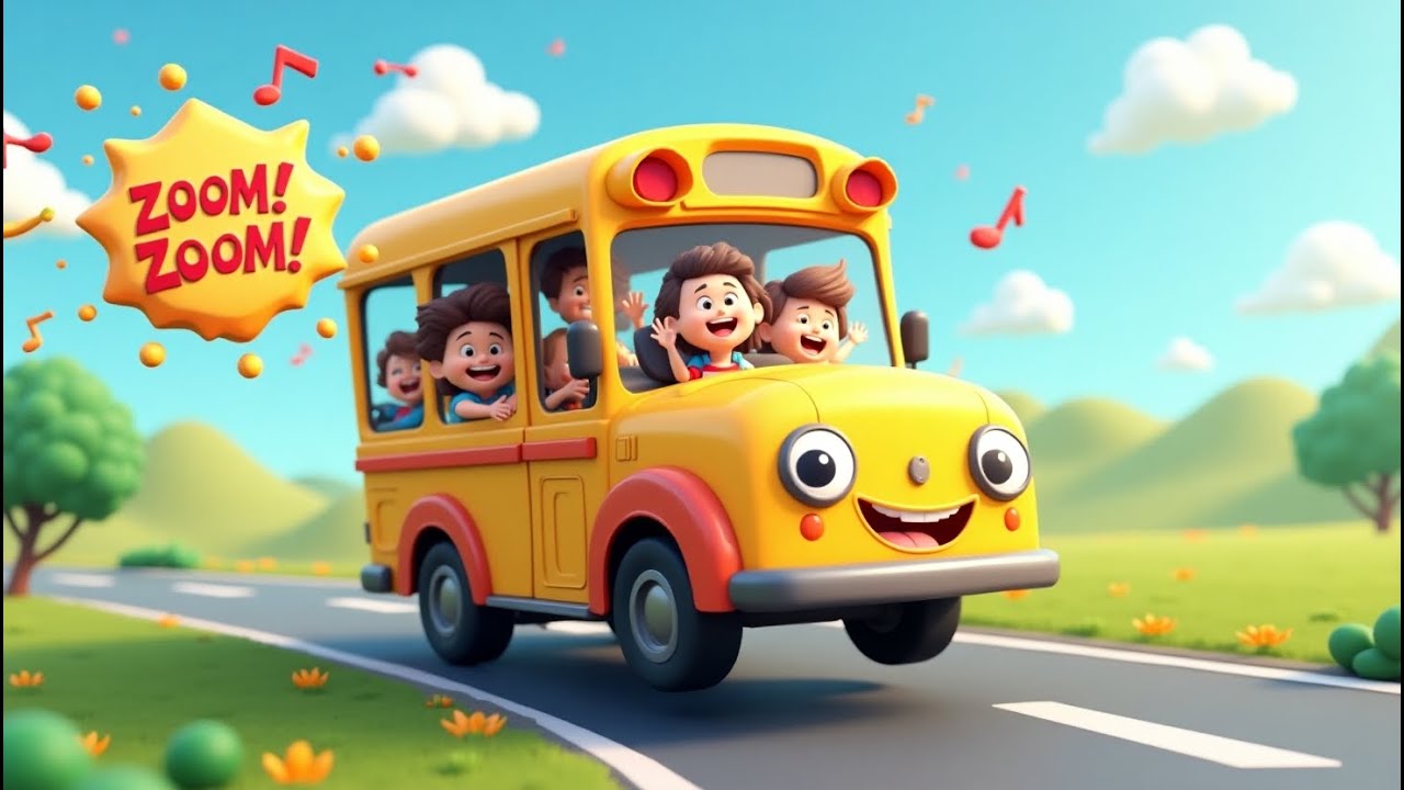 The Wheels on the Bus – Zoom Zoom 🚍 | Original Kids Song & Nursery ...